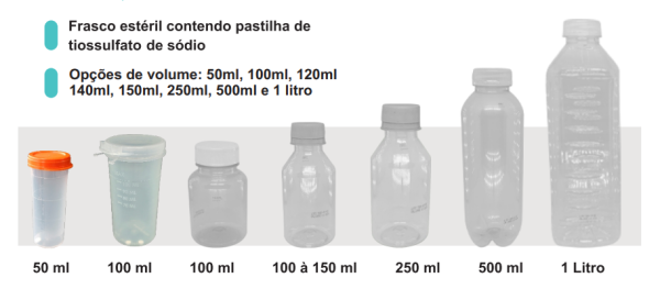 01 Frasco Estéril para Análise Microbiológica de Água - MultiBio ...